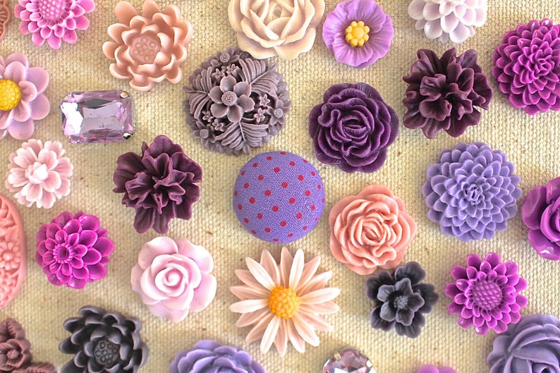 Purple Thumbtacks Violet Pushpin Set Lavender Bulletin Board | Etsy