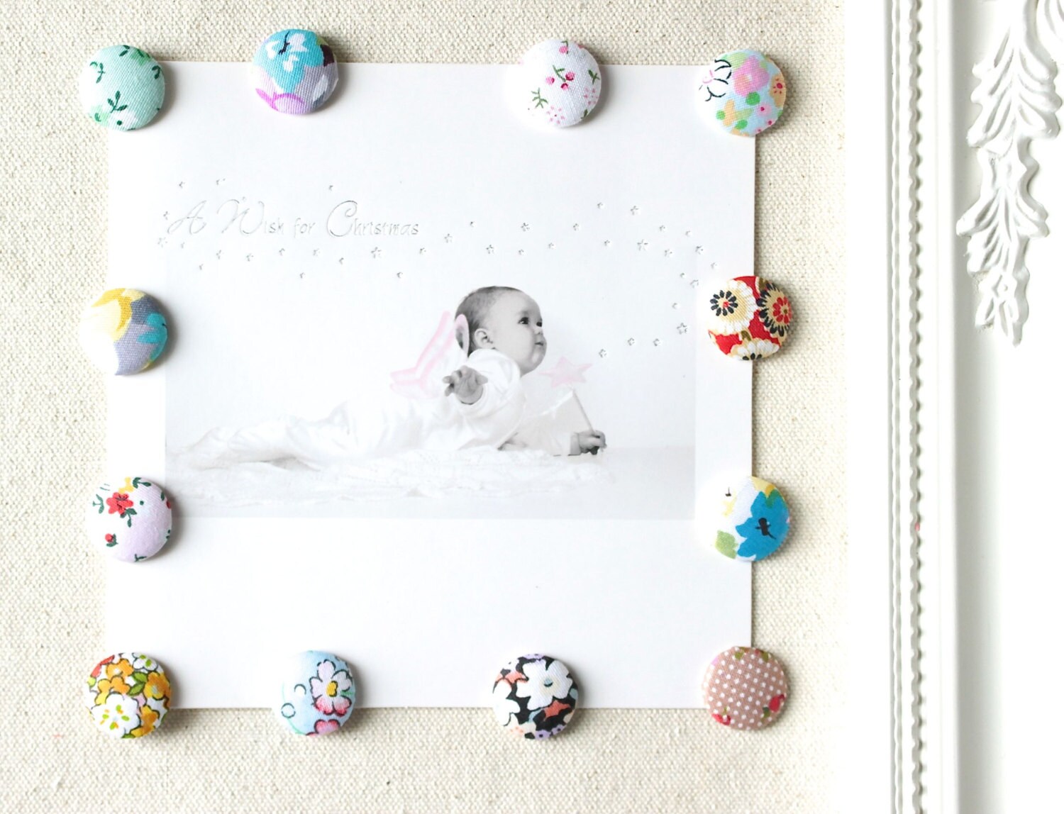 20mm Fabric Button Magnet Set Strong Floral Magnets Fabric | Etsy