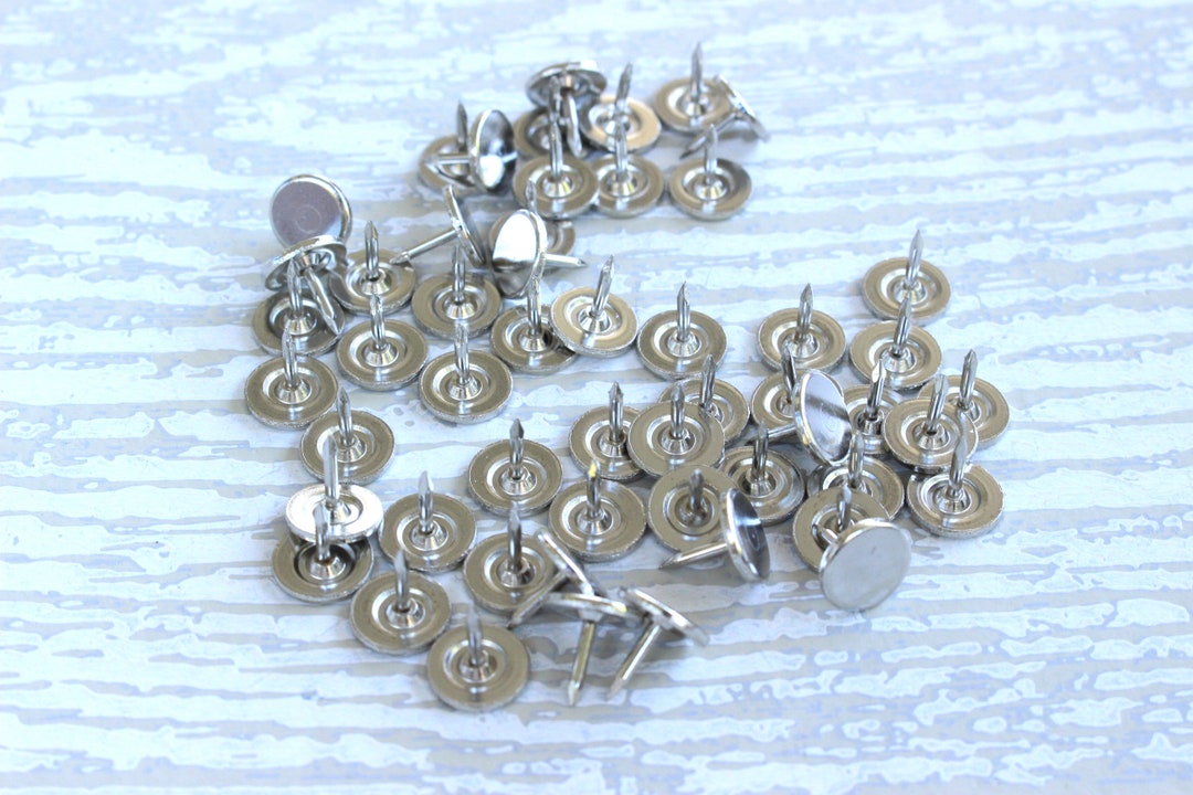 10mm Silver Flatback Tacks, Steel Nails, Furniture Upholstery Tack ...