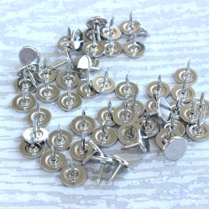 10mm Silver Flatback Tacks, Steel Nails, Furniture Upholstery Tack ...