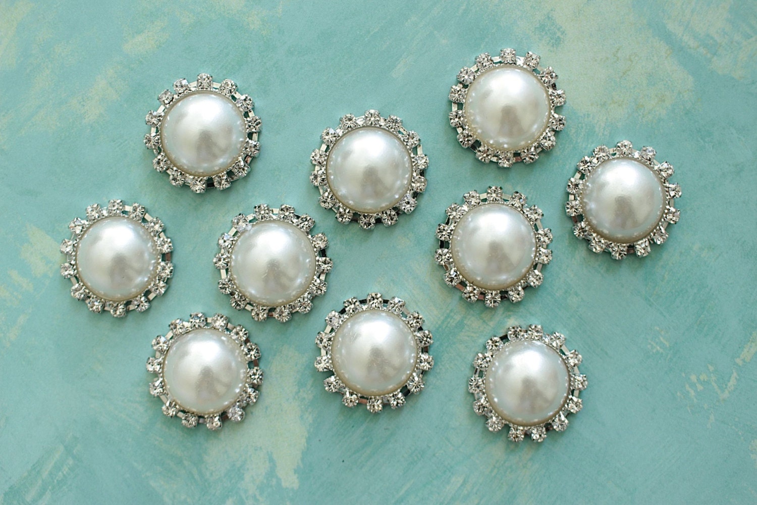 Ivory Rhinestone Pearl Push Pins Pearl Rhinestone Thumbtacks - Etsy