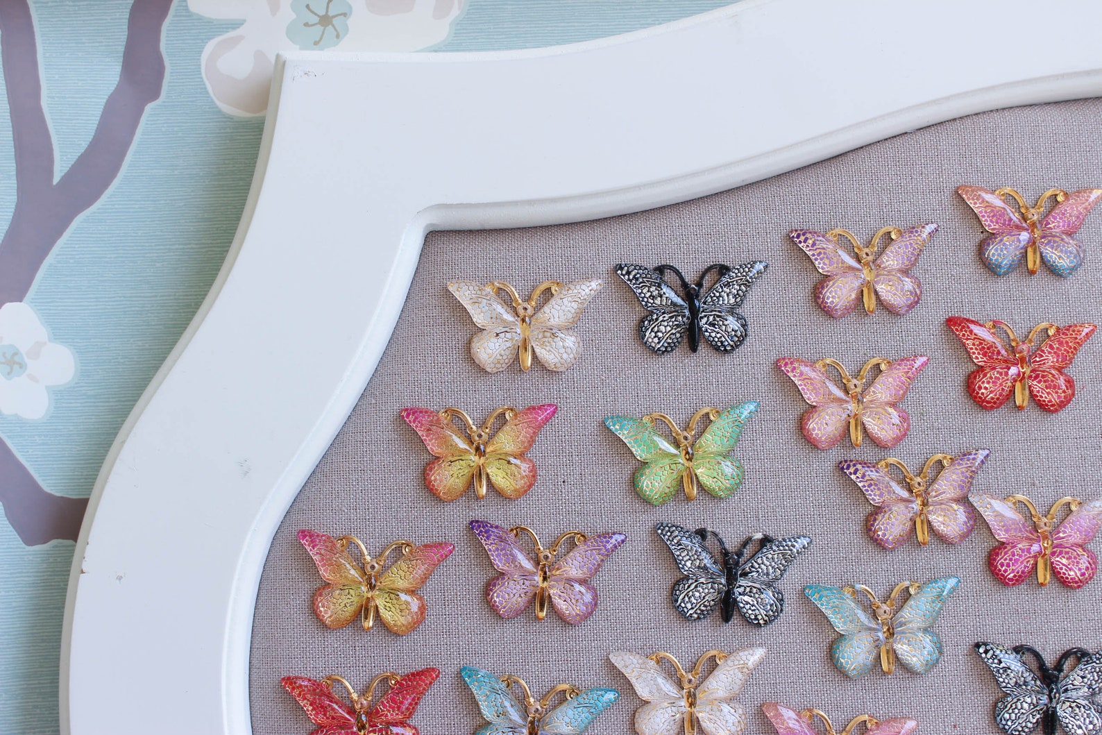 Butterfly Pushpins, Butterfly Thumbtacks, Glittery Butterfly Pins for ...