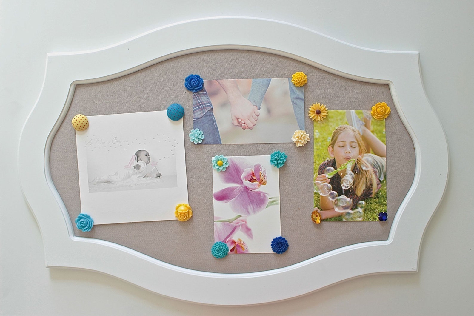 Blue and Yellow Push Pin Set Unique Thumbtacks Modern Tacks - Etsy