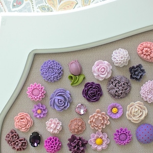 Purple Thumbtacks, Violet Pushpin Set, Lavender Bulletin Board Tacks ...