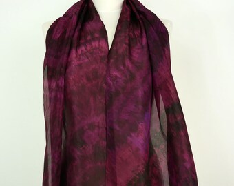 Silk Scarf Wine - Etsy
