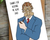 Funny Pun Alien Fathers Day or Birthday Card Sci Fi - Etsy