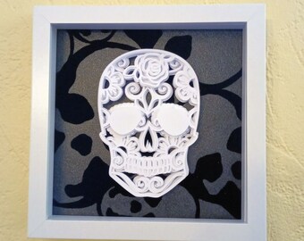 Skull Shadow Box - Etsy UK