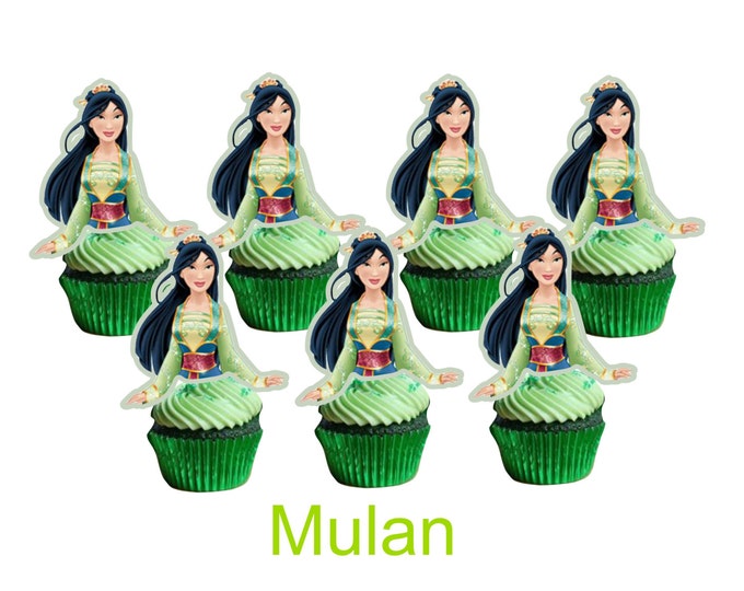 Mulan Cupcake Toppers, Cake Pop Toppers, Cupcake Decors, Cupcake Picks ...