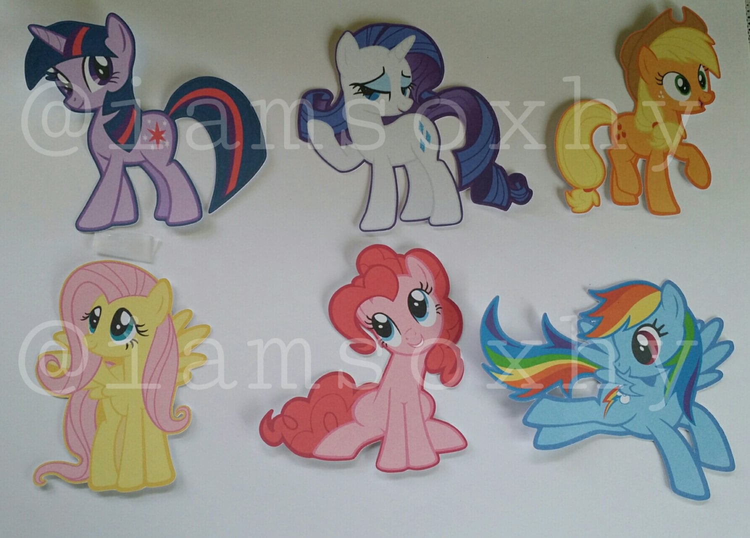 Rainbow Dash Cupcake Toppers