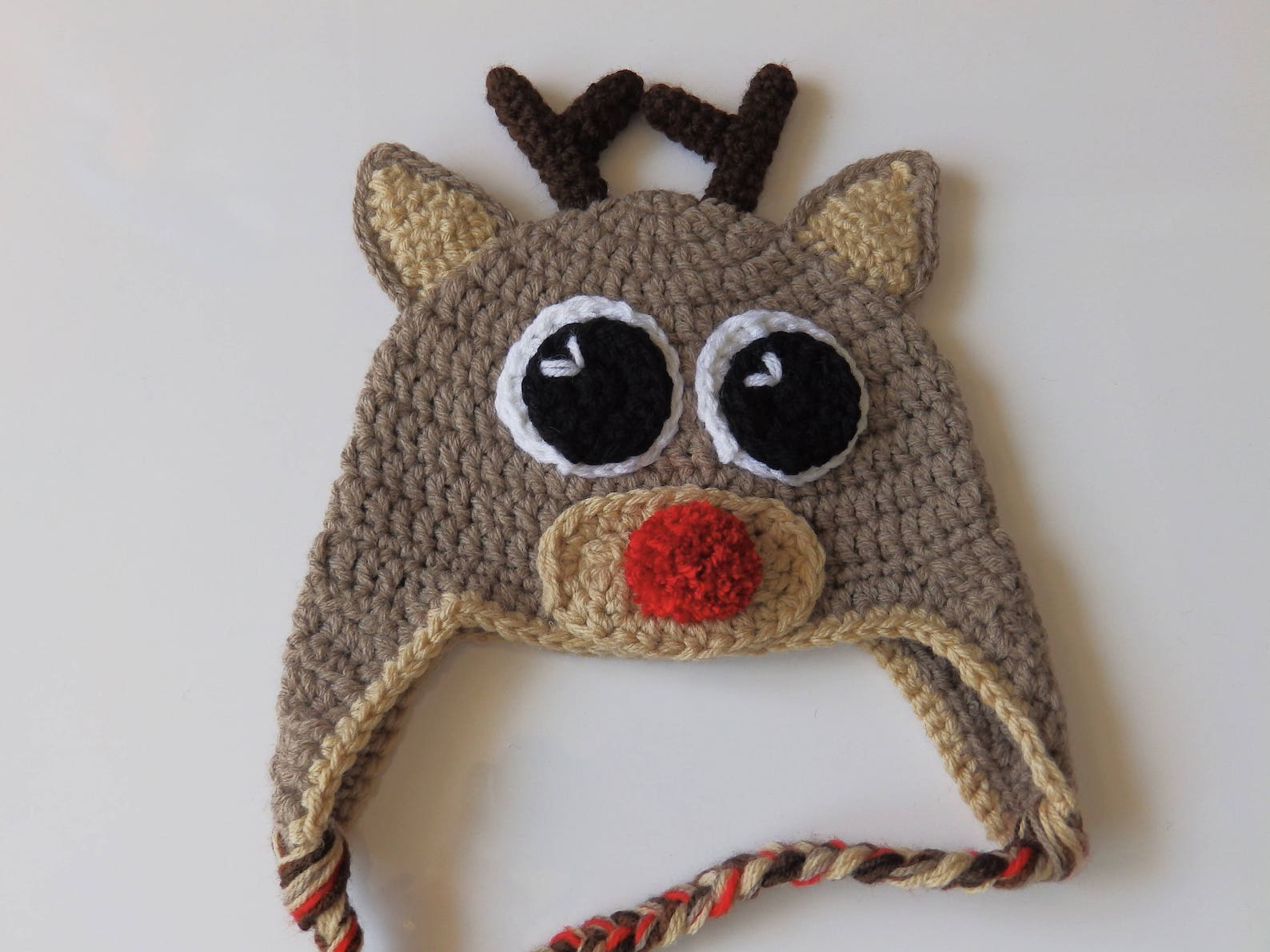 Crochet Pattern PDF Rudolph the Reindeer Hat Baby Toddler - Etsy