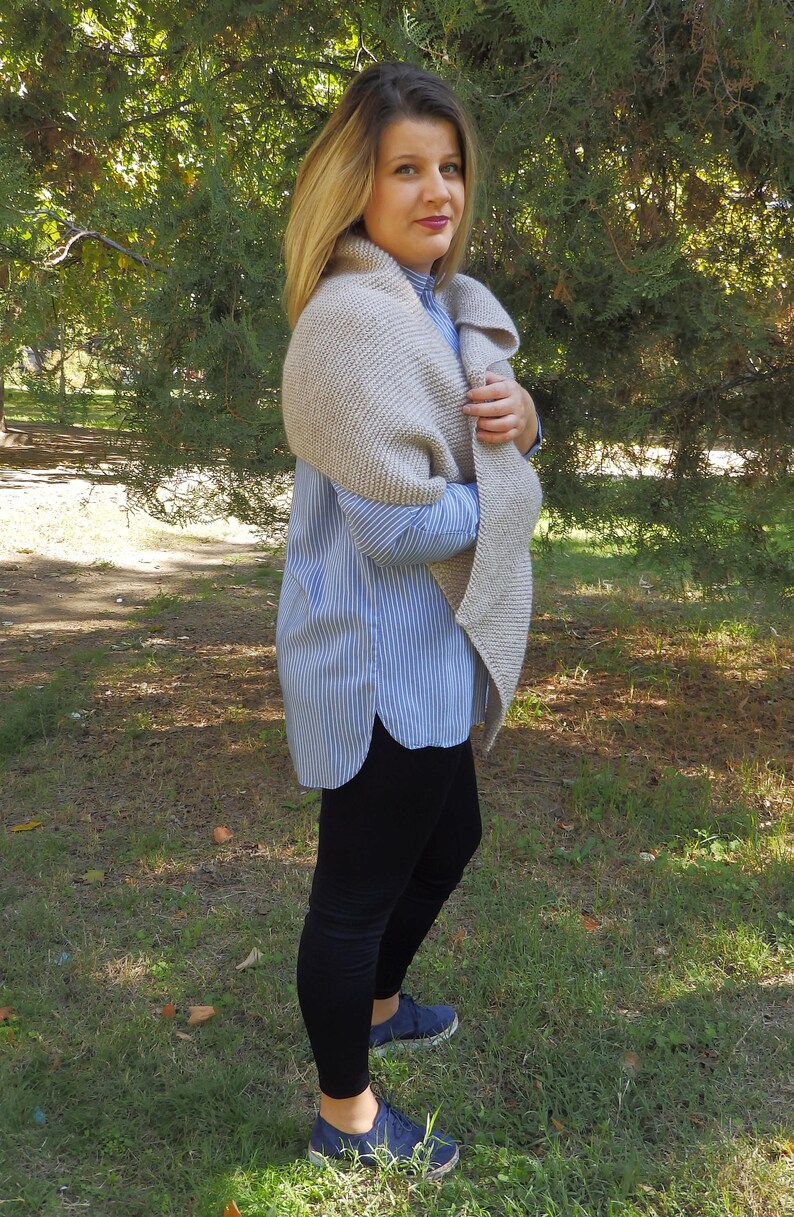 Knitting Pattern PDF Rhombus Lady Wrap Lady Winter Wrap - Etsy