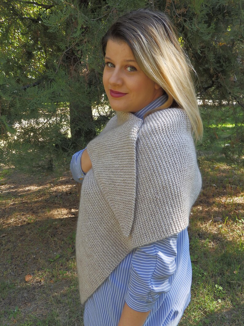 Knitting Pattern PDF Rhombus Lady Wrap Lady Winter Wrap - Etsy