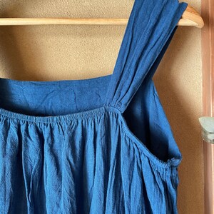 Indigo Dress, Maxi Dress, Natural Dye Dress, Indigo Blue Dress, Resort ...