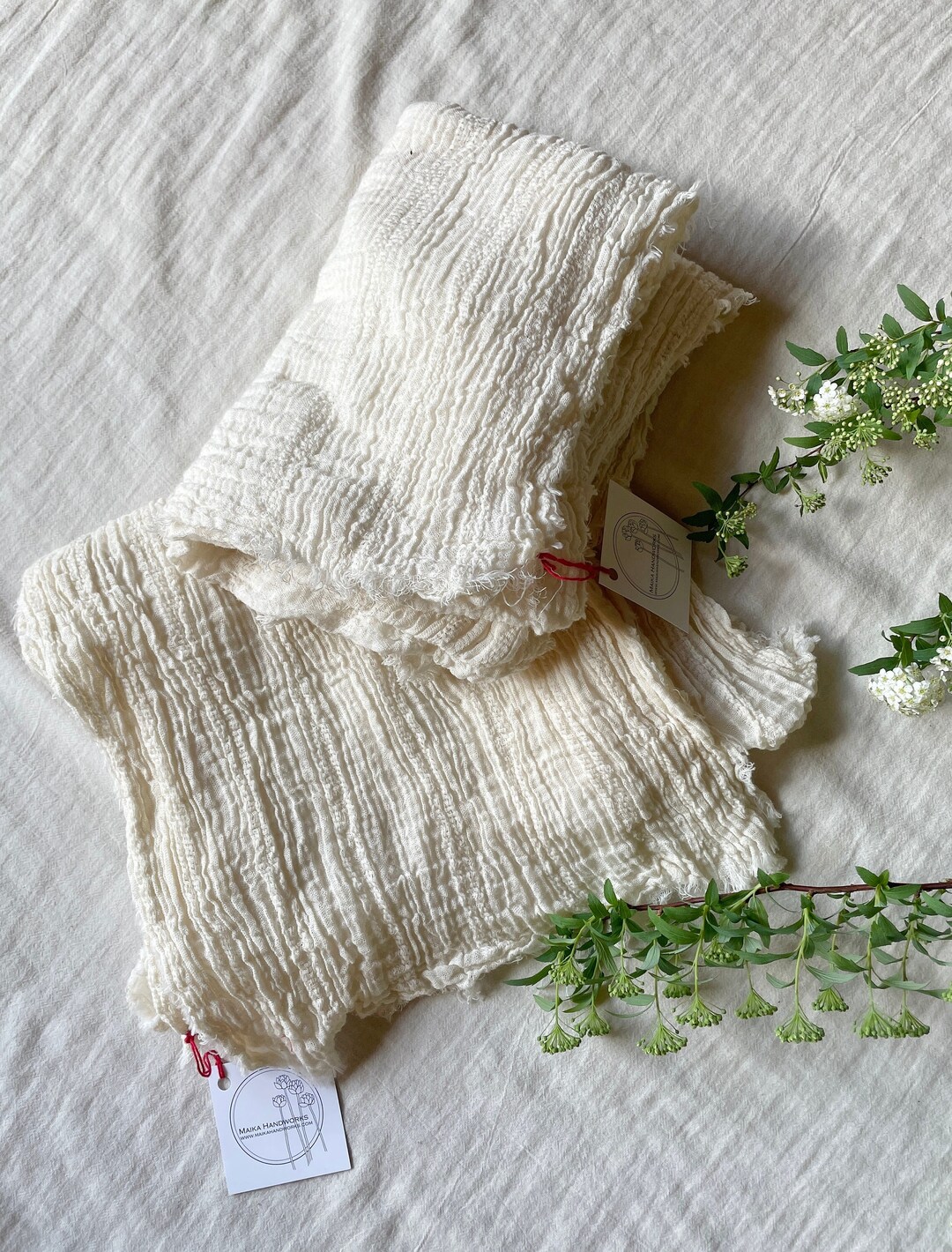 Gauze Scarf, Cotton Scarf, Long Scarf, Gauze Cotton Scarf, Soft Cotton ...