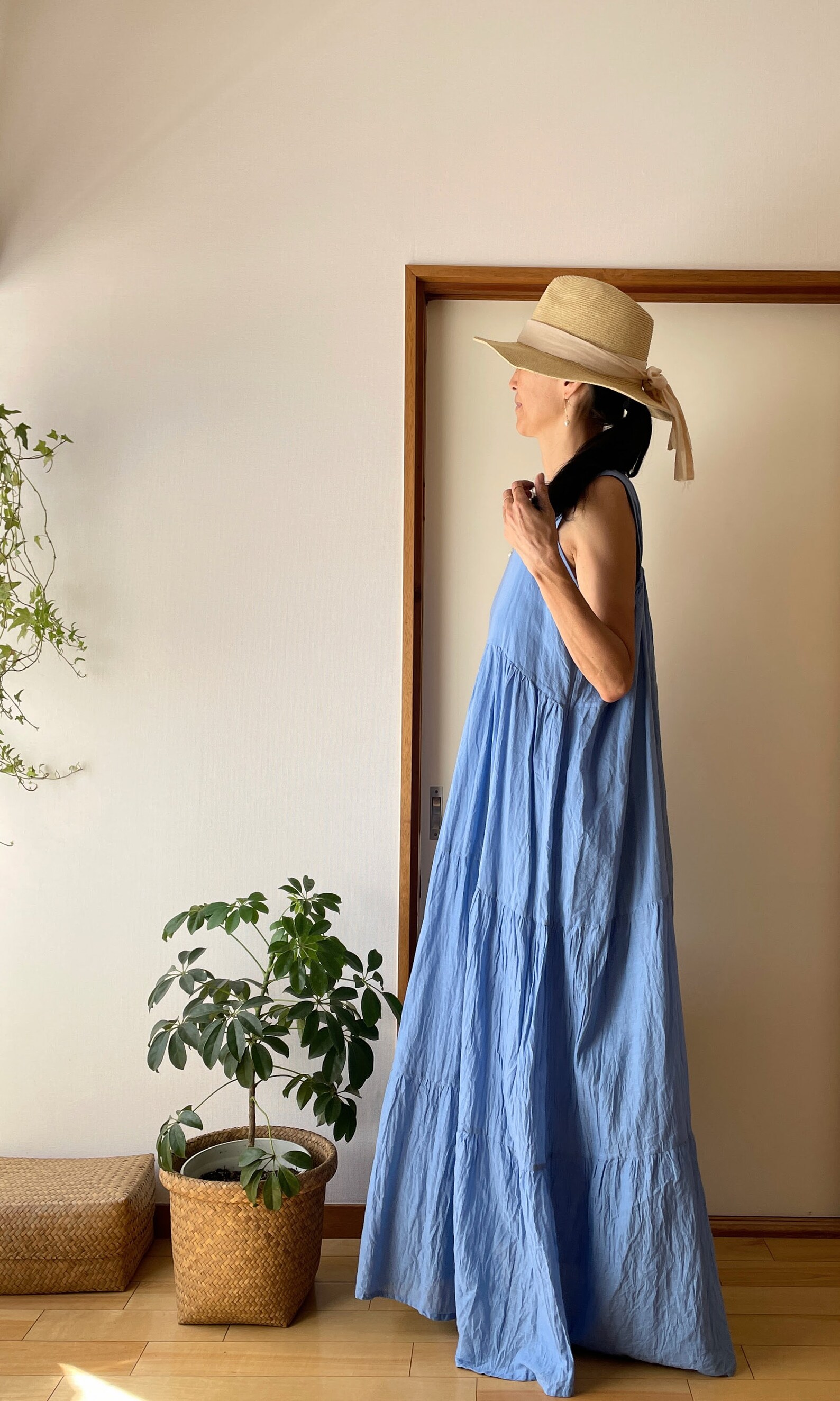 Indigo Dress, Maxi Dress, Natural Dye Dress, Indigo Blue Dress, Resort ...