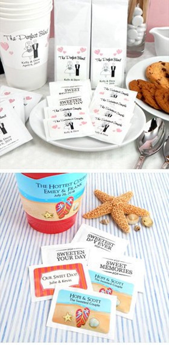 Personalized Sugar Packets Silhouette Collection Set of 100 Tea Party ...