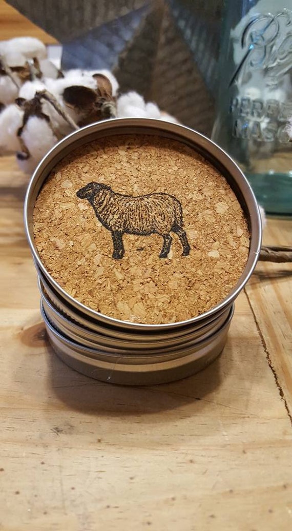 Coasters Sheep costers farmhouse design farmhouse style