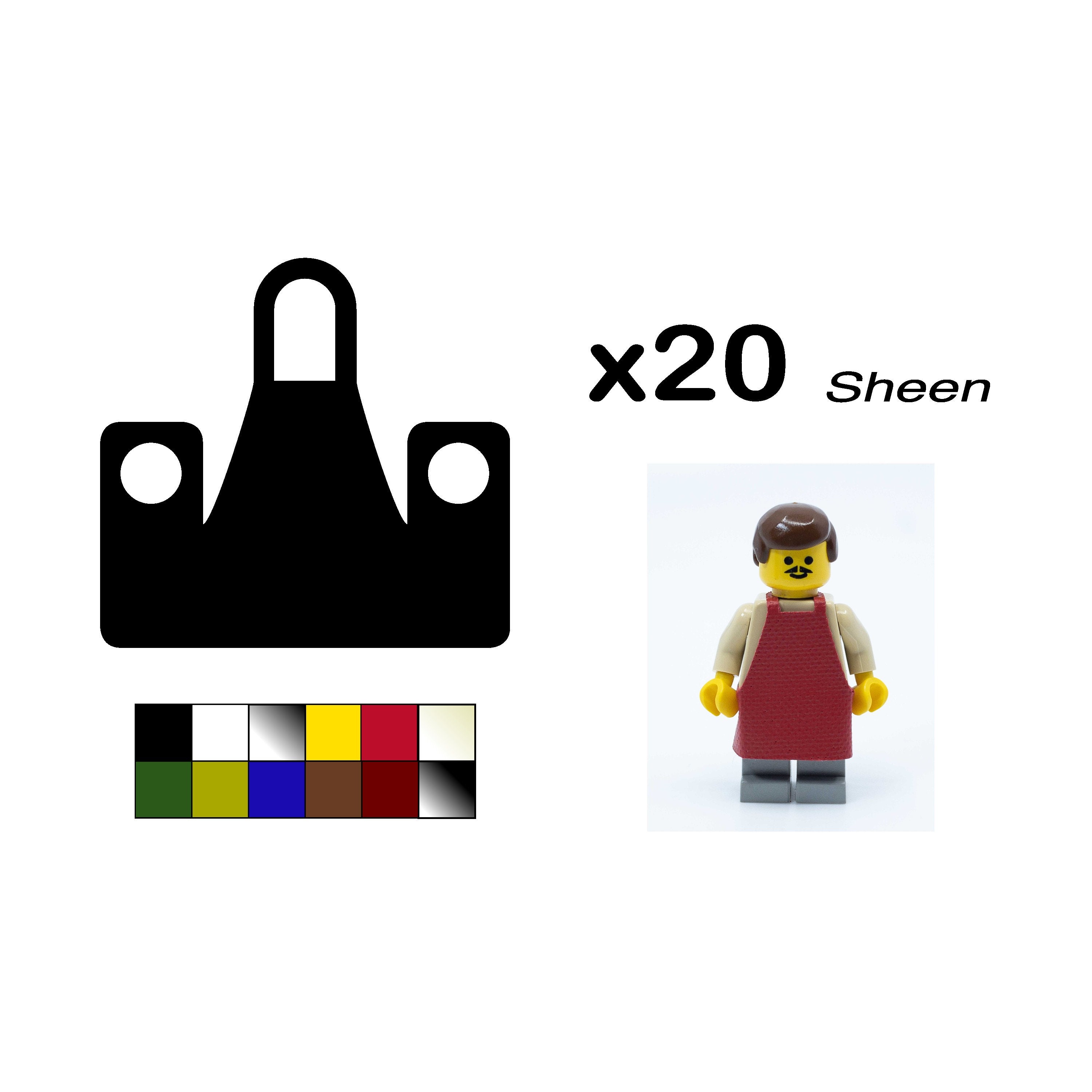 Pack of 20 Aprons for LEGO Minifigures "sheen" - Etsy