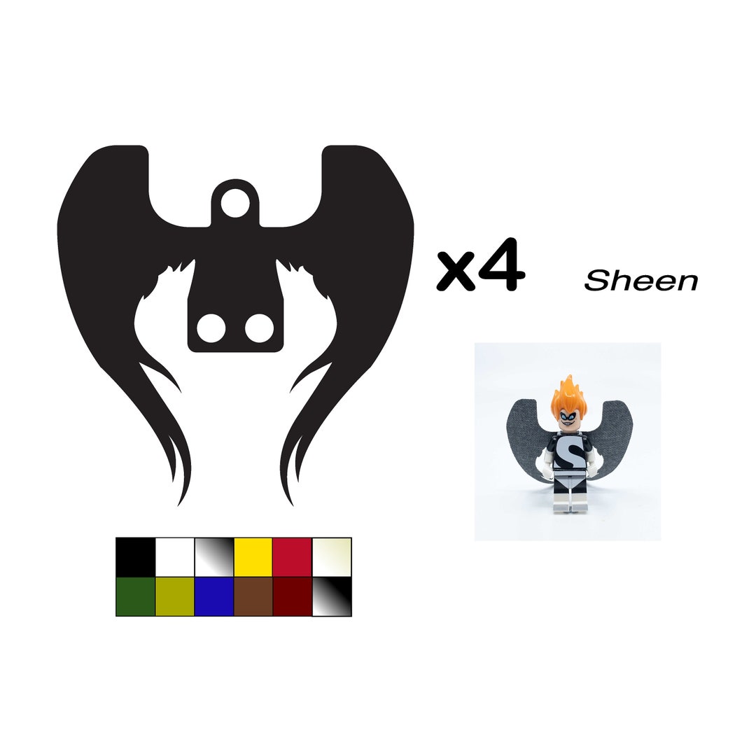 Pack of 4 Wings for LEGO Minifigures "sheen" (angel Shape) - Etsy