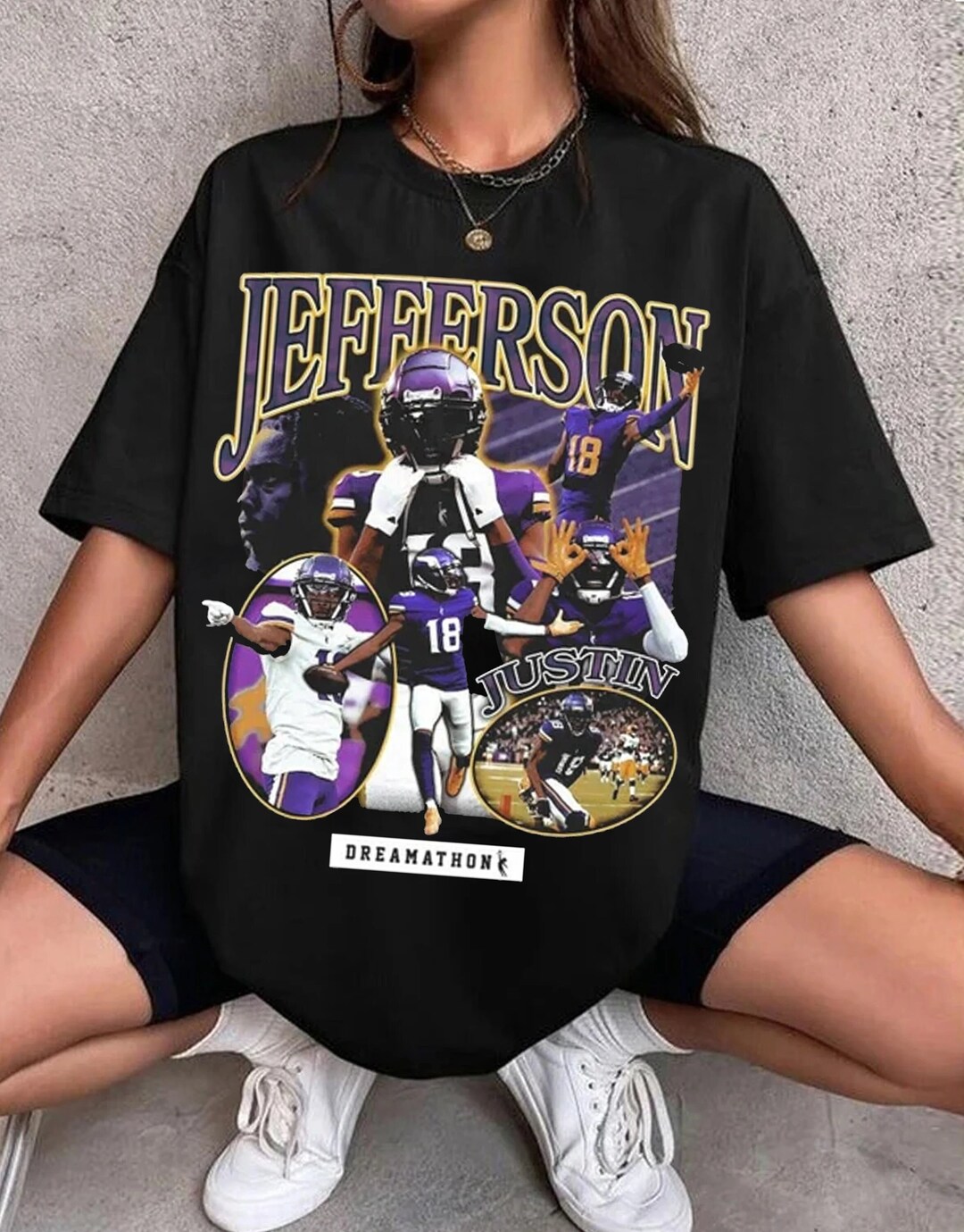 Justin Jefferson Dreams Shirt, Vintage Justin Jefferson Shirt, Cameron ...