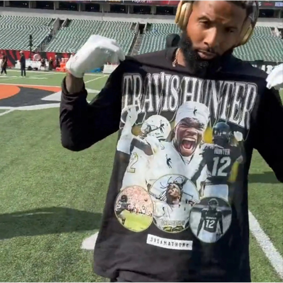 Vintage Travis Hunter Shirt, OBJ Rocking the Travis Hunter Shirt ...