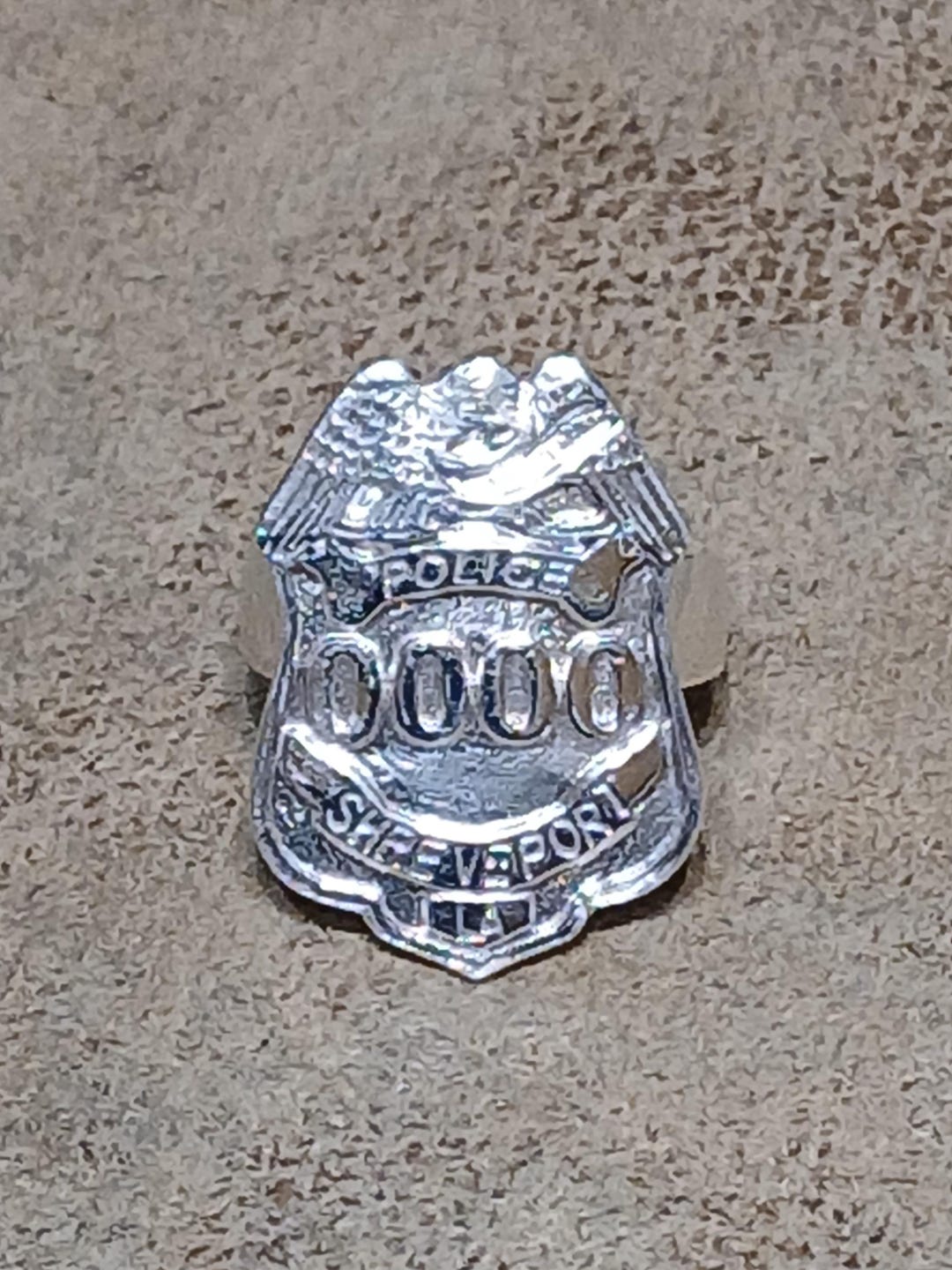 Police Badge Ring, Your Number, Your City, Your State, Custom Made - Etsy