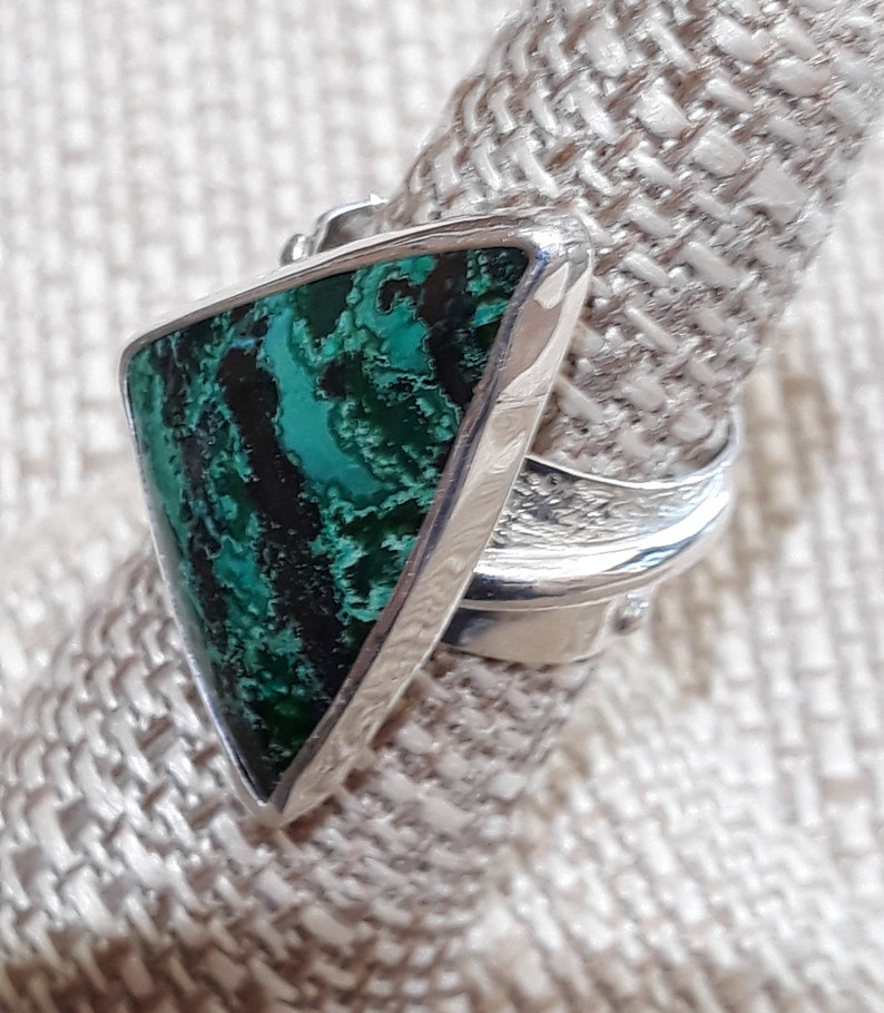 Handcrafted Chrysocolla Ring - Etsy