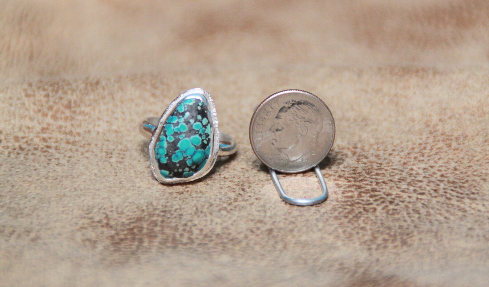 American Turquoise Ring One of A Kind Ring Artisan Ring | Etsy