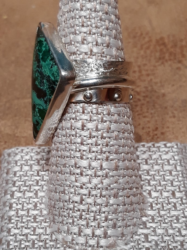 Handcrafted Chrysocolla Ring - Etsy