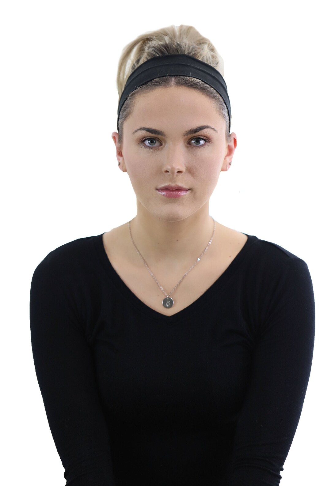 2.5" Black Polyester Headband - Etsy