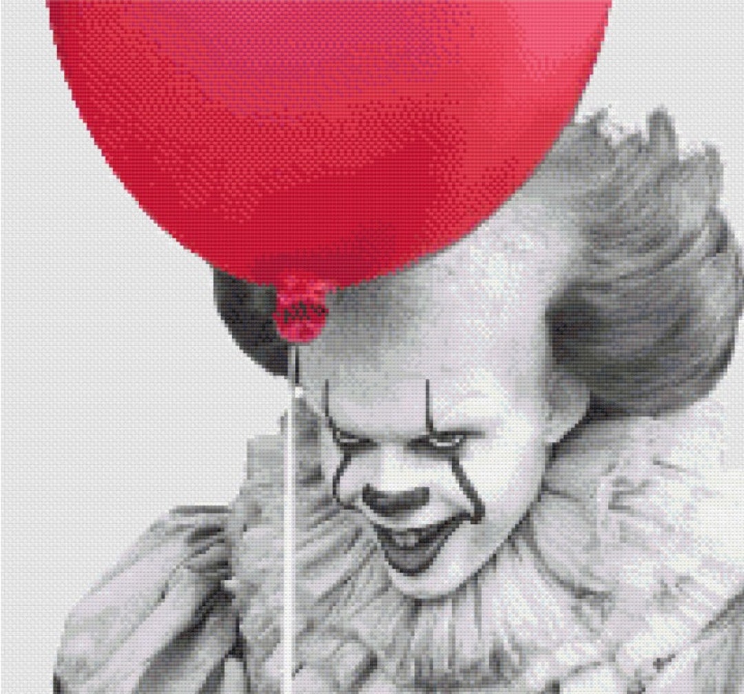 Pennywise Clown It Counted Cross Stitch Pattern PDF Digital Pattern ...