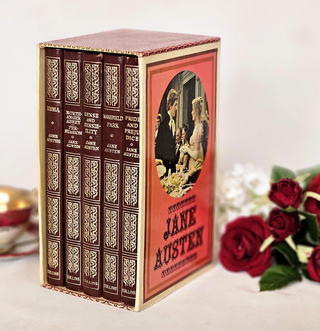 Vintage Jane Austen Box Set of Complete Novels in 5 Volumes / Excellent ...