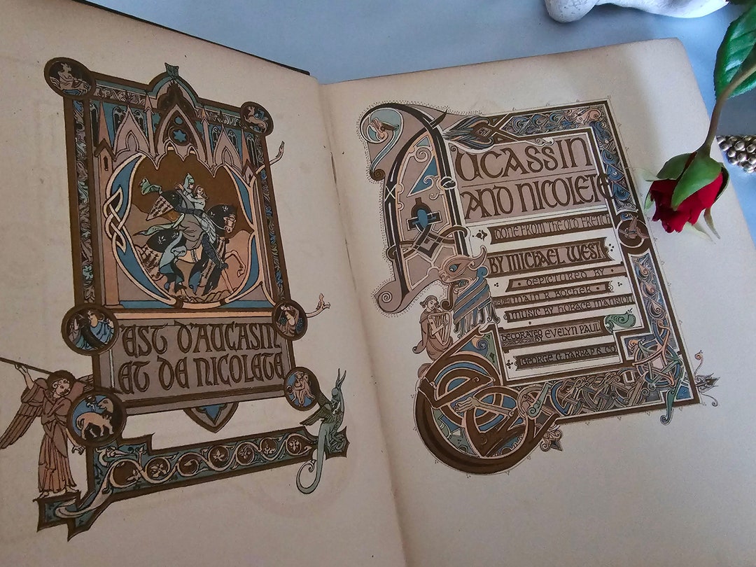 1917 Aucassin and Nicolette From the Old French / Beautifully ...