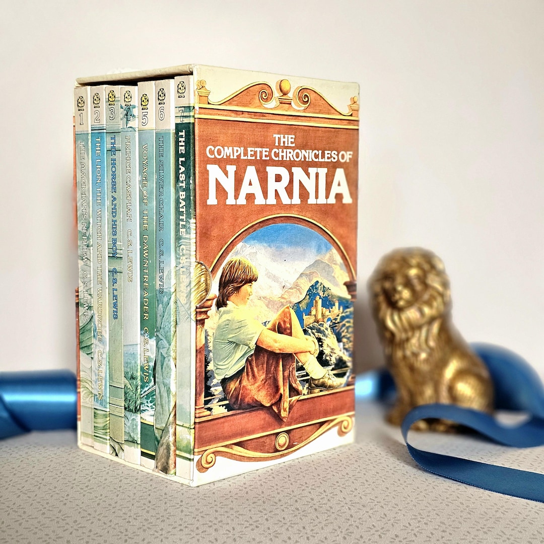 1989 Vintage Boxed Set Complete Chronicles of Narnia - Illustrated - Etsy