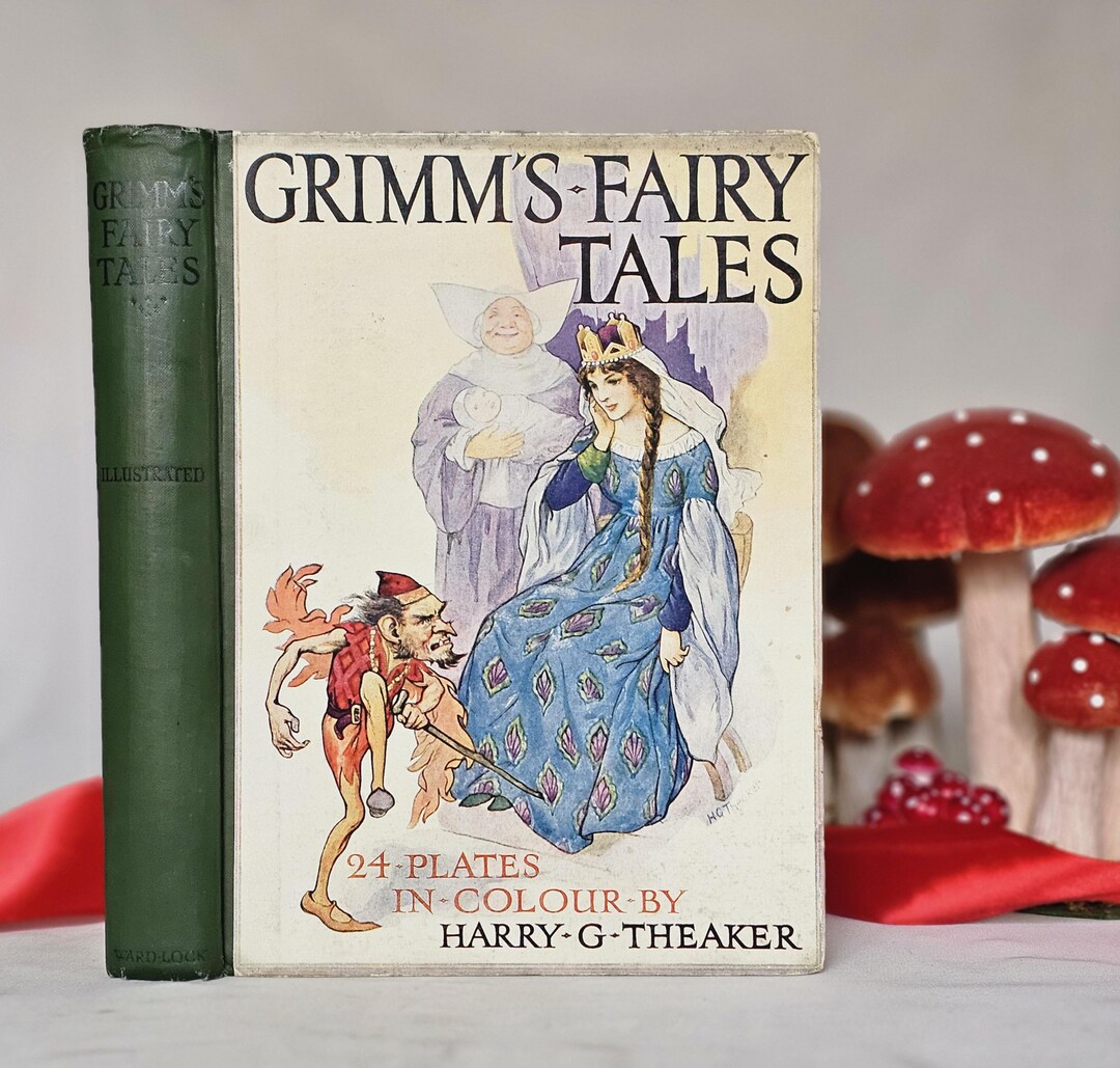 1930s Grimm's Fairy Tales Book: Harry G Theaker Colour Plates - Etsy