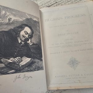 1880s Pilgrim's Progress by John Bunyan / Beautifully Decorative ...