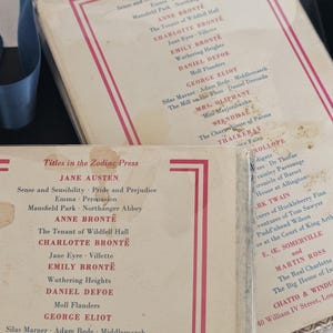 1975 Vintage Jane Austen Set in Six Volumes / the Zodiac Press, London / Pride & Prejudice ...