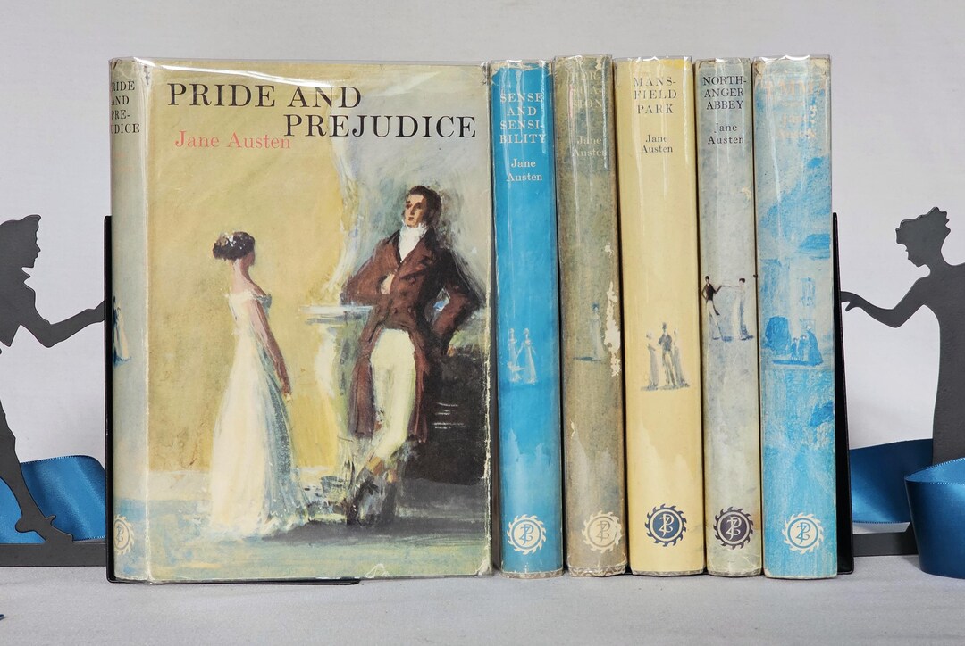 1975 Vintage Jane Austen Set in Six Volumes / the Zodiac Press, London / Pride & Prejudice ...