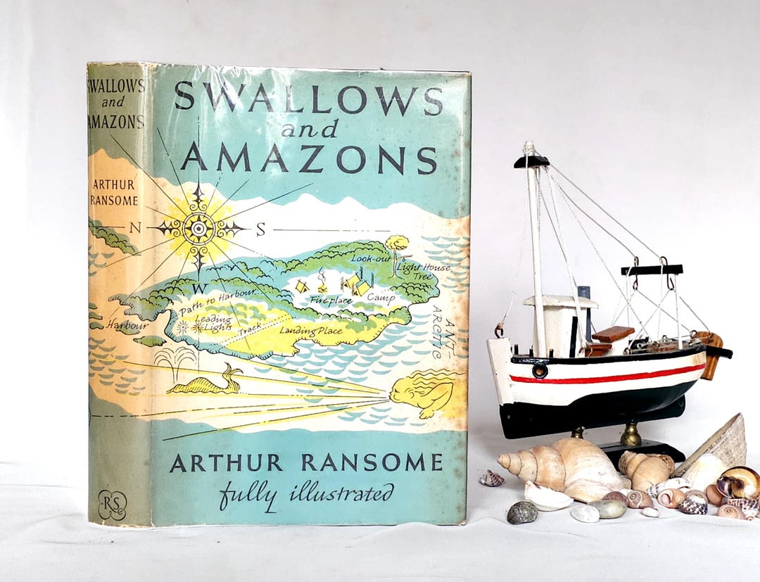 Vintage 1958 Swallows and Amazons Book: Illustrated Children's ...