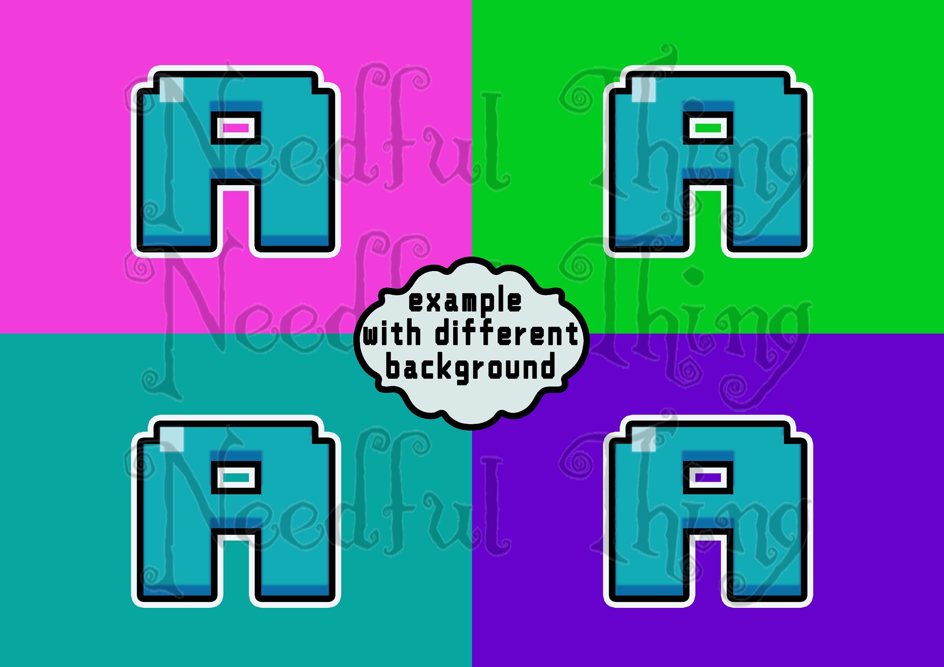 80s Retro Vintage Arcade Game Clipart Abc Alphabet Set Font - Etsy