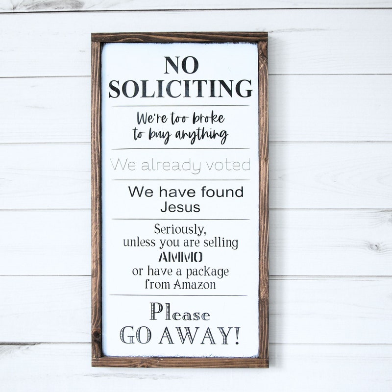 Go Away Sign - Etsy