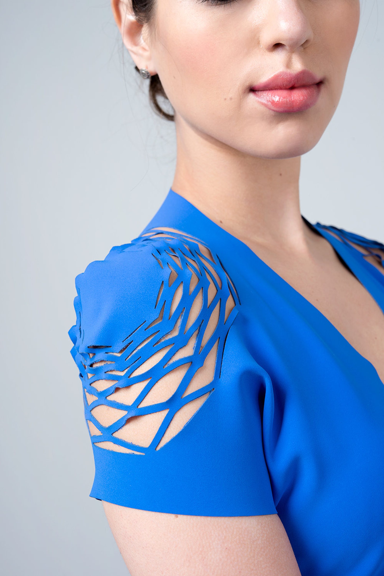 Royal Blue Dress, Blue Summer Dress, Blue Cut Out Dress, Blue Day Dress ...