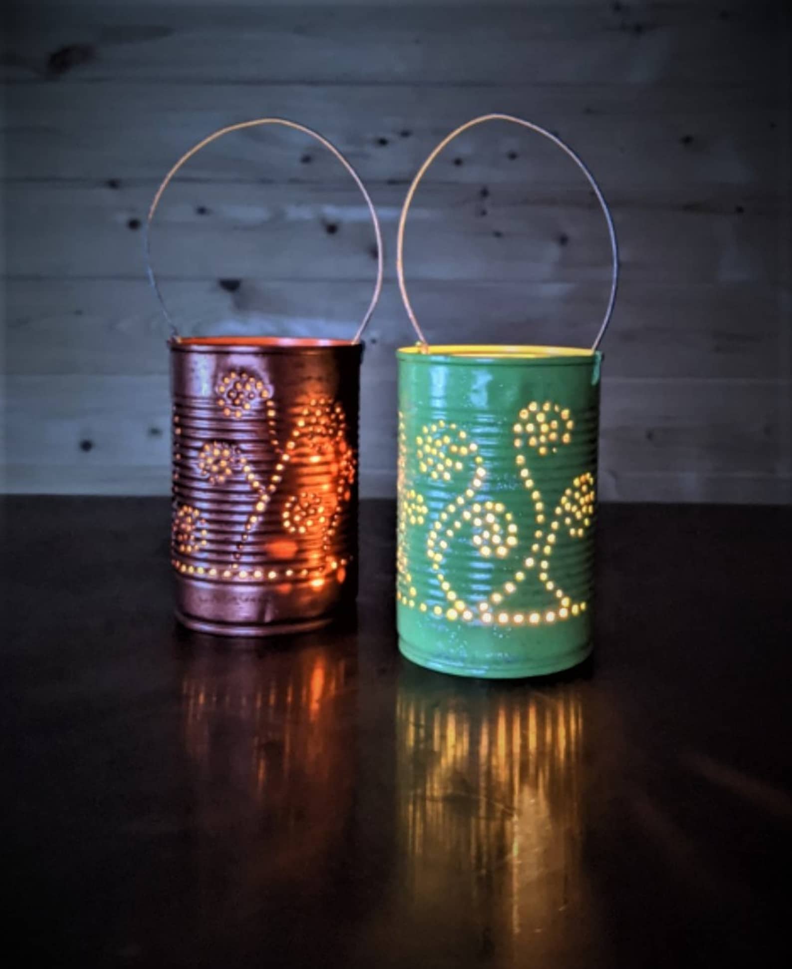 Tin Can Lanterns Made to Order in Any Colour and Design | Etsy UK