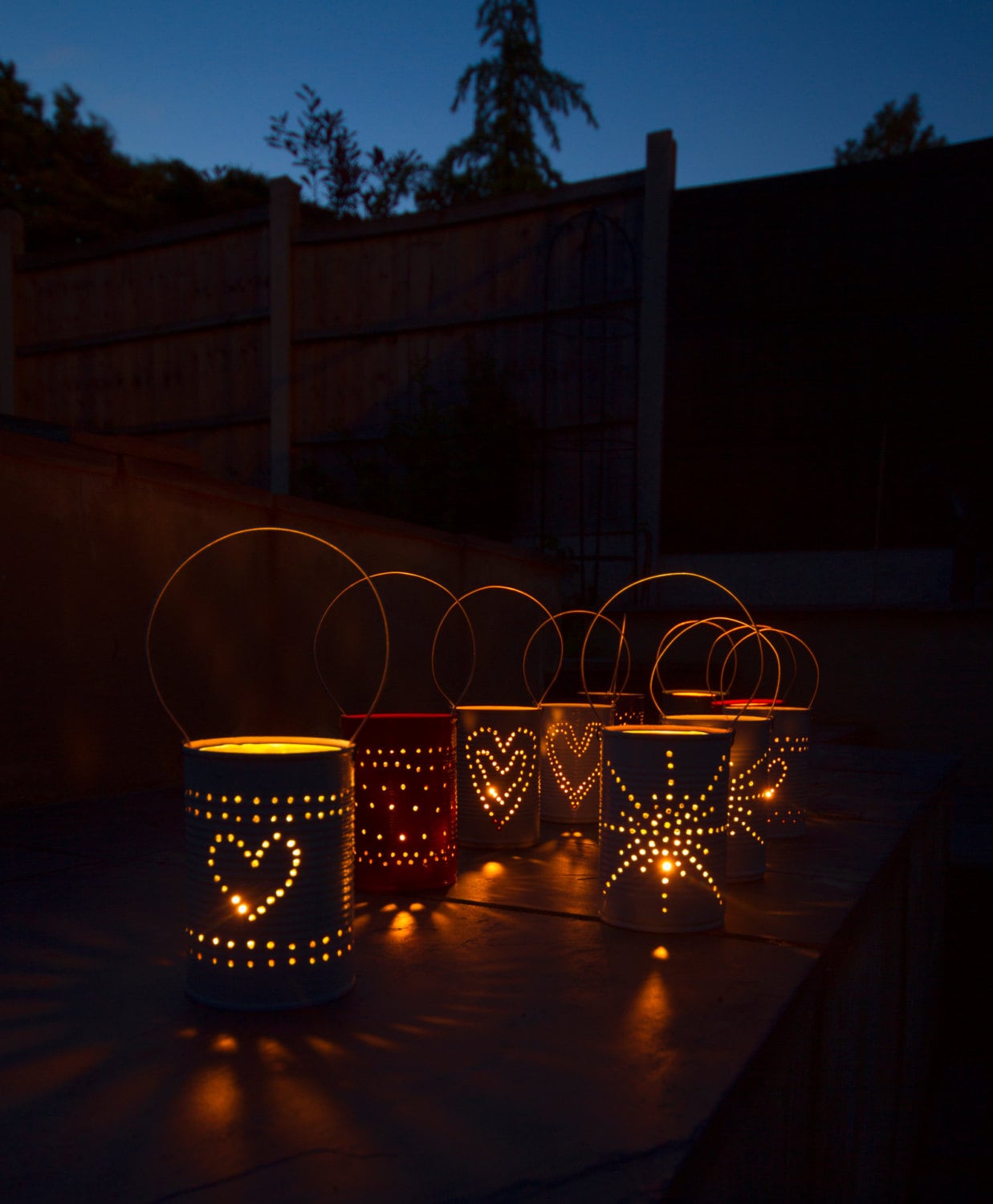 Tin Can Lanterns Made to Order in Any Colour and Design | Etsy UK