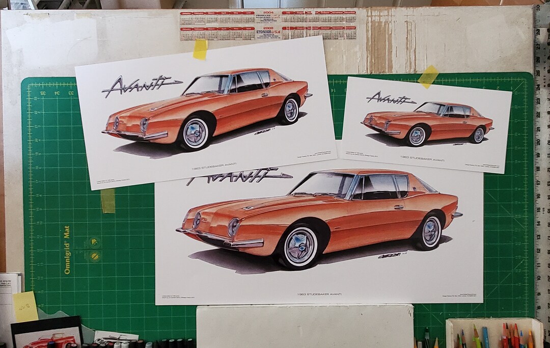 1963 Avanti Art Print by Jim Gerdom - Etsy