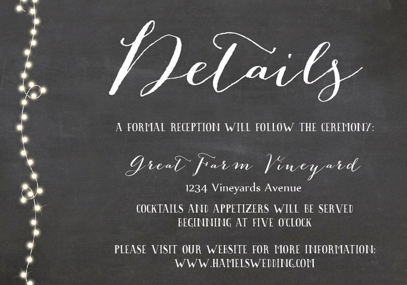 Wedding Invitation Suite. Wedding String Lights Invitation - Etsy