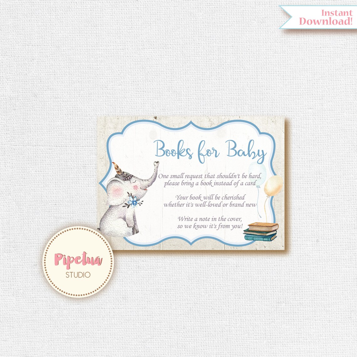 Bring A Book Card Bring A Book Instead of A Card Book | Etsy