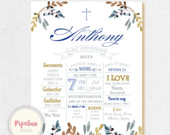 Communion Poster. First Communion Poster. First Holy Communion - Etsy