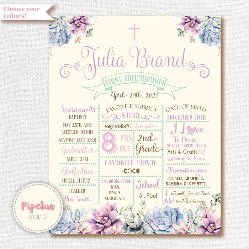 Communion Poster. Baptism Poster. Holy Communion Poster. First Holy ...