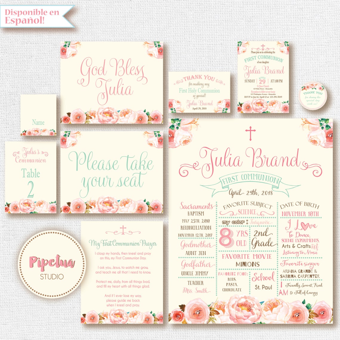 Communion Banner. Baptism Banner. God Bless Banner. Printable - Etsy